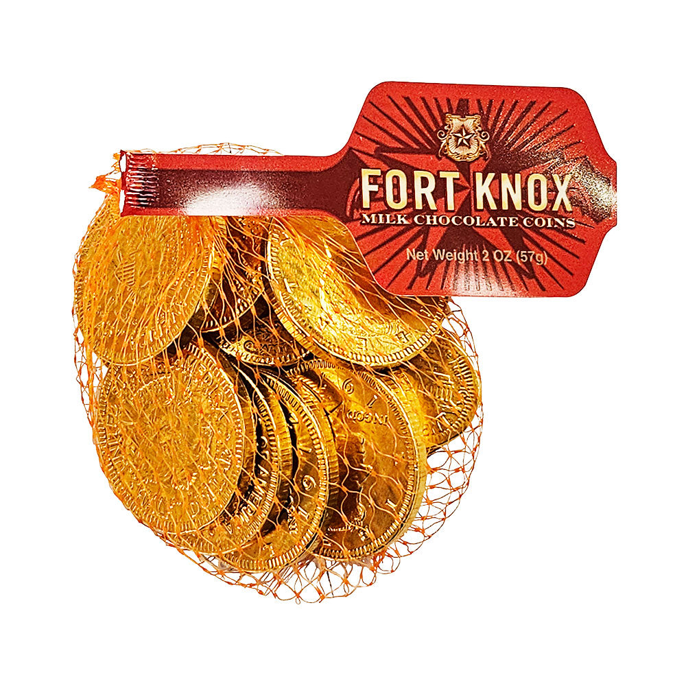Fort Knox Milk Chocolate Coins 2 oz – MGKGlattKosher